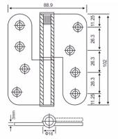 China Round Edge Lift Off Ss Door Hinges Satin Nickel Door Hinges Anti Corrosive for sale