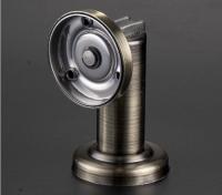 China Round Magnetic Catchinterior Door Stops Zinc Alloy Body Mounted On Wall Door for sale
