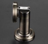 China Round Magnetic Catchinterior Door Stops Zinc Alloy Body Mounted On Wall Door for sale