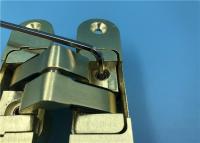 China Satin Brass Finish Heavy Duty Cabinet Door Hinges / Invisible Door Hinges for sale