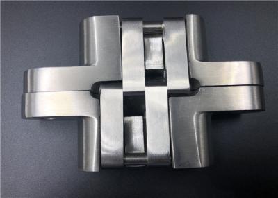 China Casting SS 304 Adjustable Soss Hinges / Invisible Hinges For Cabinet Doors for sale