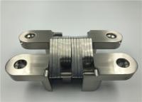 China Flexible Heavy Duty Invisible Hinge With Brushed Nickel Surface Finish for sale