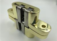 China Flush Look SOSS Hinges For Hidden Doors Gold Plated Surface Finishing for sale