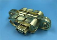 China Satin Brass Concealed Gate Hinges / Industrial 180 Degree Door Hinge for sale