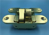 China Satin Brass Concealed Gate Hinges / Industrial 180 Degree Door Hinge for sale