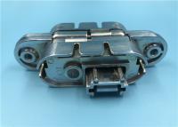 China Satin Chrome 3D Concealed Hinges For Solid  Wood / Metal Door Left Open for sale