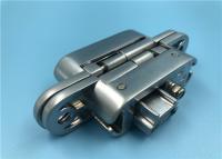 China Pearl Chrome 3D Concealed Hinges With Zinc Alloy Material 60 Kgs/3 Pcs for sale