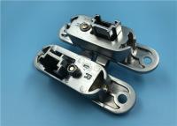 China Pearl Chrome 3D Concealed Hinges With Zinc Alloy Material 60 Kgs/3 Pcs for sale