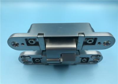China Zinc Alloy 3D Concealed Hinges With Pearl Chrome Surface Finishing for sale