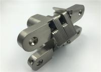 China Adjustable SOSS Type Invisible Spring Hinges With Zinc Alloy Body SS Center for sale