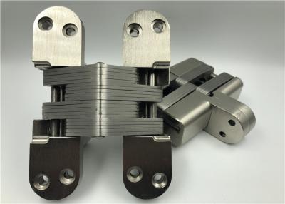 China High Hardness Heavy Duty Invisible Hinge With Satin Nickel Surface for sale