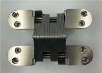 China High Hardness Heavy Duty Invisible Hinge With Satin Nickel Surface for sale