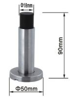 China Stainless Steel 304 PVD Satin Interior Door Stops 50x90mm for sale