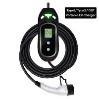 China 50HZ/60HZ Portable EV Charger EVSE Box Type 1 Type 2 Mode 2 for sale