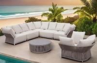 China Hot Sale Outdoor Furniture Set with Eco-Friendly Materials and CE Certification for Gardens Courtyards and Villas for sale