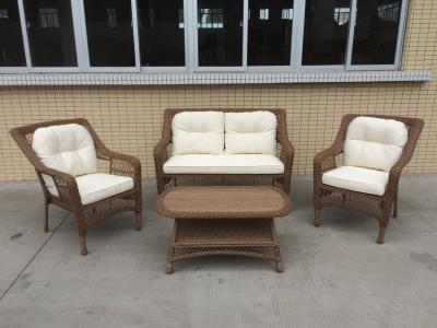 China Hot Sale Outdoor Furniture Set 4 Pieces Weather Resistant UV Resistant Rope Durable Aluminum Frame Ideal for Gardens Courtyards Villas for sale