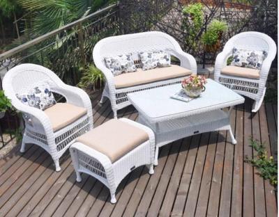 China Garden sofa 4Pieces Weather Resistant UV Resistant Rope Durable Aluminum Frame Ideal for Gardens Courtyards Villas for sale