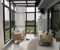 China Sythetic PE rattan Sofa Set Weather Resistant UV Resistant Durable For Gardens Courtyards Villas for sale