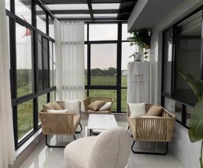 China Sythetic PE rattan Sofa Set Weather Resistant UV Resistant Durable For Gardens Courtyards Villas for sale