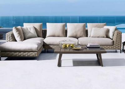 China Rope Sofa Set Weather Resistant UV Resistant Durable For Gardens Courtyards Villas for sale