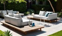 China High density sponge Courtyard Hotel Park Use garden sofa set  weather resistant outdoor furniture for sale