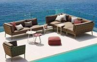 China garden sofa set Rope weaven aluminum frame outdoor or indoor use for sale