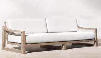 China Waterproof Cushion Patio Sofa Set Relax Teak Wooden set for sale