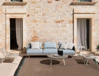 China Modern Sofa Set Garden Teak Outdoor Furniture Aluminum Wood Patio for sale