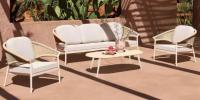 China Luxury Hotel Outdoor Sofa Garden Sofa Modern Outdoor Sofa Resort Outdoor Furniture Set Courtyard for sale