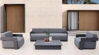 China Aluminum Outdoor Patio Furniture Set Modern Patio Garden Outdoor Metal Sofa Set for sale