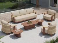 China Modern Aluminum Outdoor Garden Sofa Set Waterproof Durable Patio Furniture for Apartment Park Hotel for sale