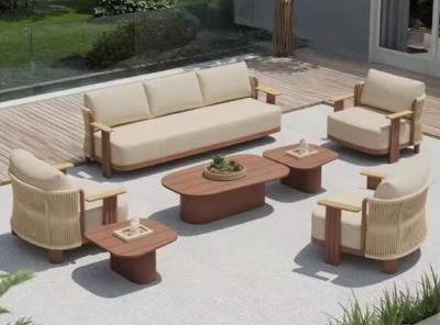 China Modern Aluminum Outdoor Garden Sofa Set Waterproof Durable Patio Furniture for Apartment Park Hotel for sale