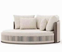China Outdoor Lounge Sofa Bed Couch Adult Relax Seat Set aluminum frame for sale