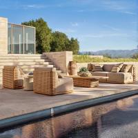 China Teak Sofa Set Teak Wood Furniture outdoor sofa set Patio Garden Sofa Set for sale
