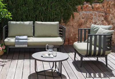 China Aluminum frame Rope Furniture outdoor sofa set Patio Sofa Set for sale