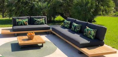 China Aluminum Modular Customizable Sectional Lounge Hotel Patio Modern Furniture Outdoor Sofa for sale