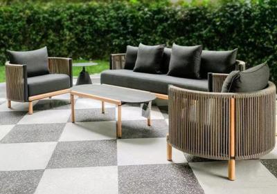 China Metal Waterproof Garden sofa Set And Garden Luxury Design For Courtyard Garden Balcony Patio for sale