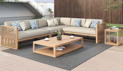 China Hot sale Teak Wood Patio Sofa Set Outdoor Furniture for sale