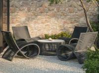 China Outdoor Furniture Garden Eco-friendly Rope Table and Chair Set for sale