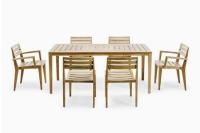 China Garden teak wood table and chairs Patio villa for sale