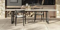 China Long table design Garden table and chairs Patio villa for sale