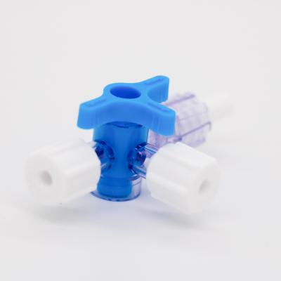 China Disposable Medical PVC 3 Way Stopcock CE Approved Dehp Free Three Way Stopcock for sale