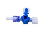 China Disposable Infusion Low Pressure Control Plastic Three Way Medical Valve for sale