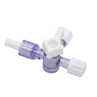 China Disposable Medical Luer Lock T Connector Extension Tube Three Way Stopcock for sale
