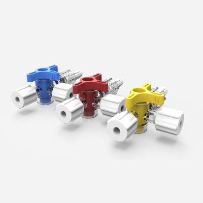 China CE Plastic Medical Disposable IV Three Way Stopcock With Extension Tubing for sale