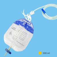 China 1500ml PVC Foley Catheter Urine Bag Urinary Drainage Bag 2000ml With Anti Reflux Valve for sale