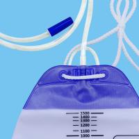 China 1500ml PVC Foley Catheter Urine Bag Urinary Drainage Bag 2000ml With Anti Reflux Valve for sale