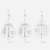 China Precise Metering 2000ml Urinary Catheter Drainage Bag Disposable Nighttime Catheter Bag for sale