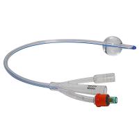 China Three Way Silicone Urinary Medical Foley Catheter 14fr For Surgery for sale
