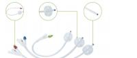 China FSC Silicone 6-26 French 2 Way Foley Balloon Catheter Medical Grade Disposable for sale